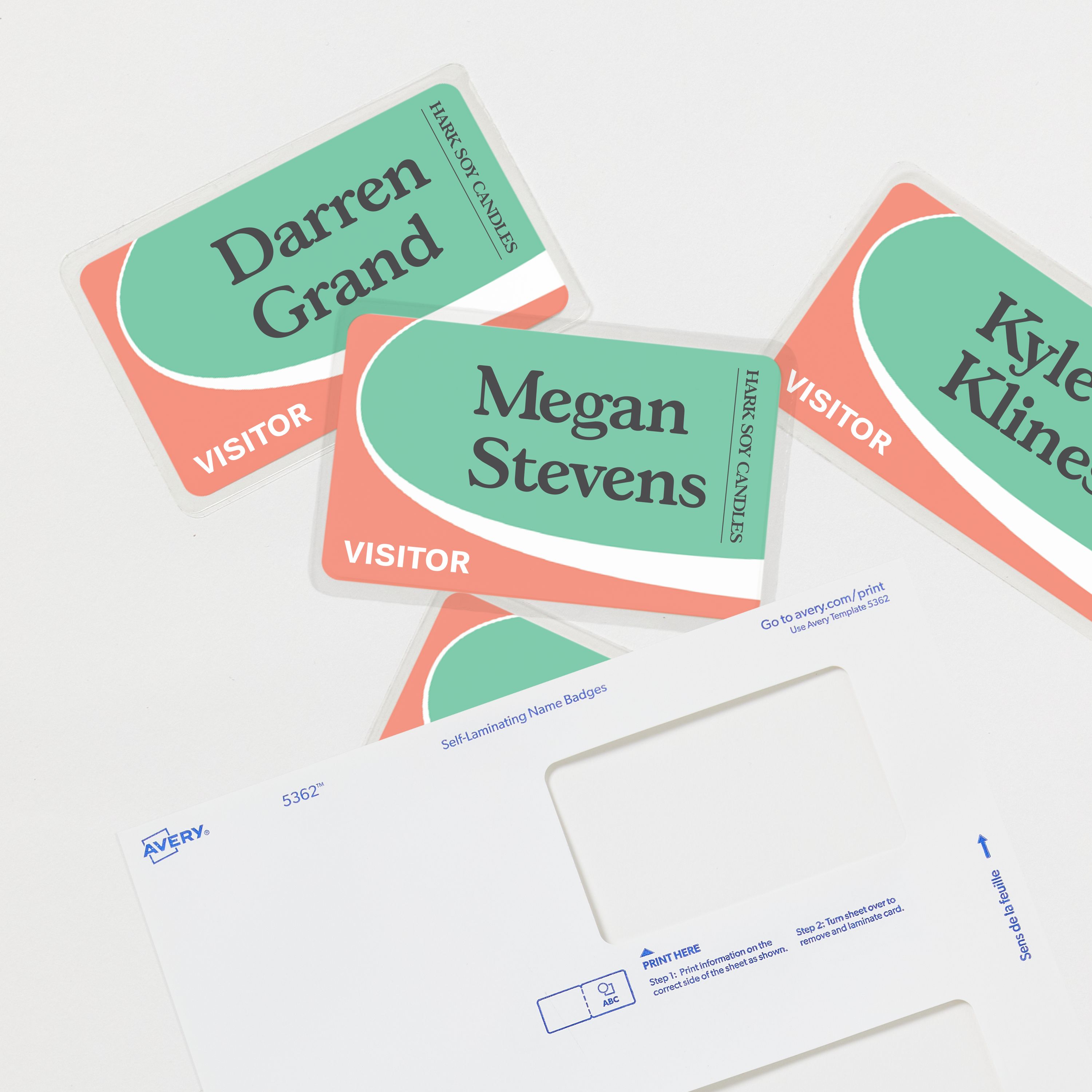 Self-Laminating Name Badges with Clips 5362 | Avery | Avery